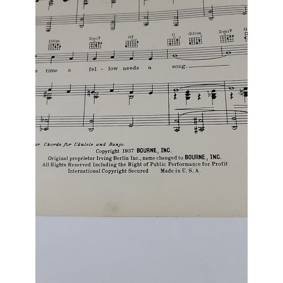 Media | 1937 Whistle While You Work Sheet Music Snow White And The 7 ...